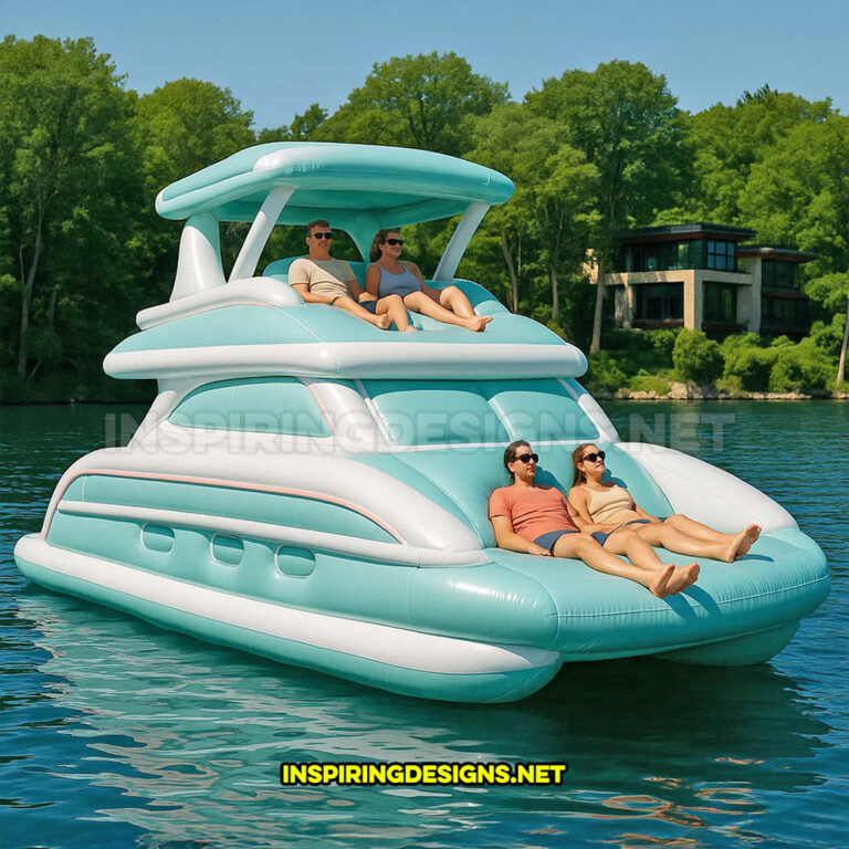 These Inflatable Yacht Lake Floats Deliver Yacht Vibes Without the ...