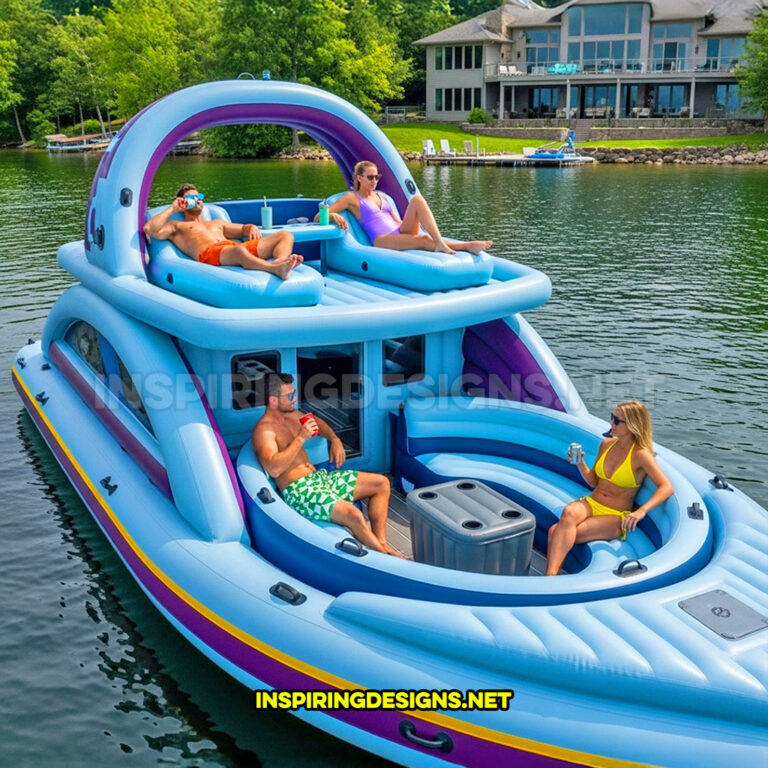 These Inflatable Yacht Lake Floats Deliver Yacht Vibes Without the ...