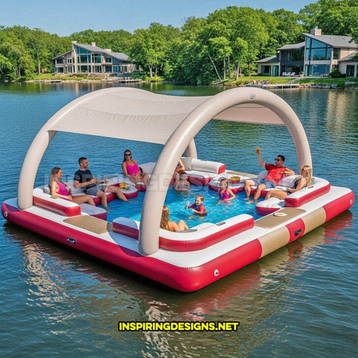 These Lake Party Float Pools Are the Unofficial Kings of Summer