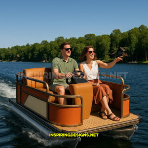 These Mini Pontoon Boats Are the Cutest Way to Cruise With Company