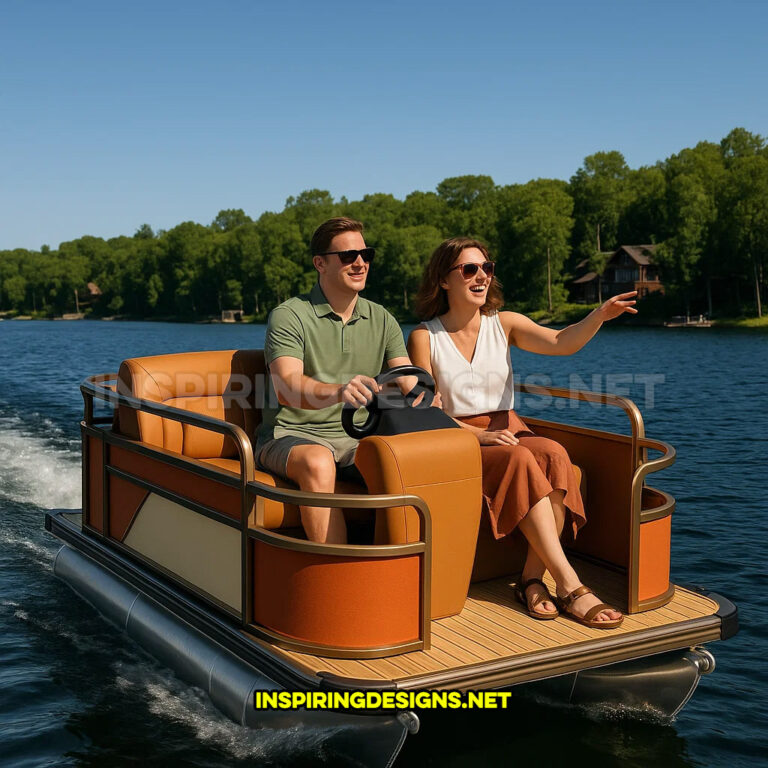 These Mini Pontoon Boats Are the Cutest Way to Cruise With Company