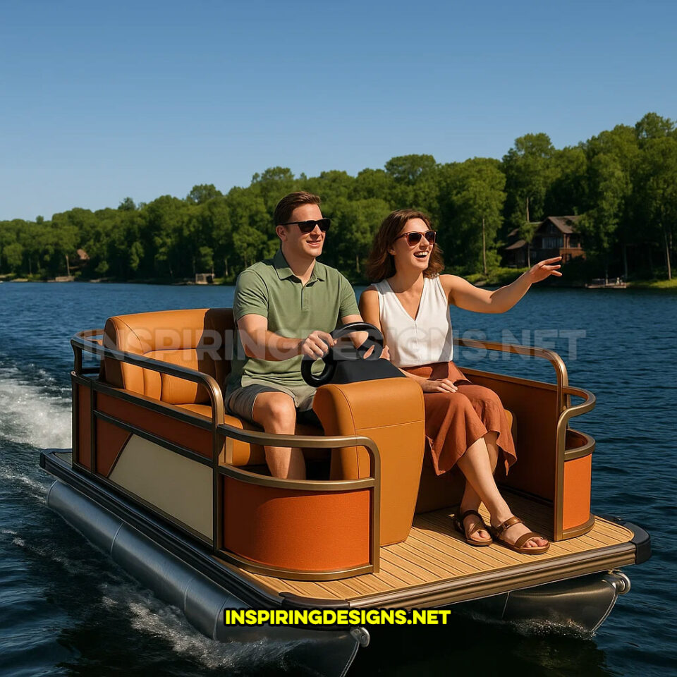 These Mini Pontoon Boats Are the Cutest Way to Cruise With Company