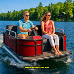 These Mini Pontoon Boats Are the Cutest Way to Cruise With Company