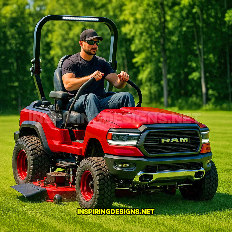 These Pickup Truck Lawn Mowers Turn Yard Work Into An Off-Road Adventure