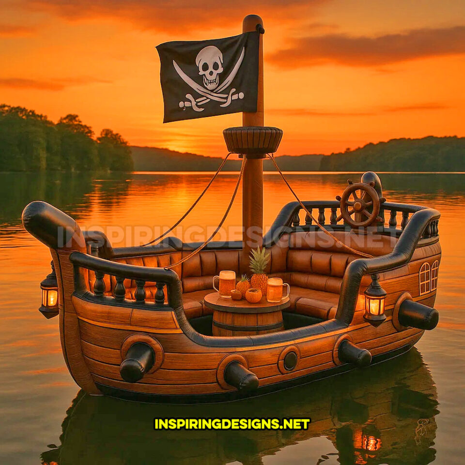These Pirate Ship Lake Floats Are the Real Treasure at the Lake