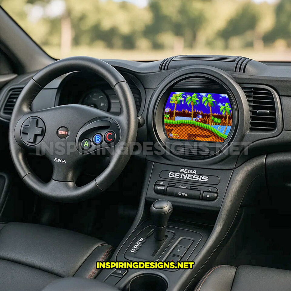 These Retro Game Console Car Interiors Make Traffic Jams Worth It