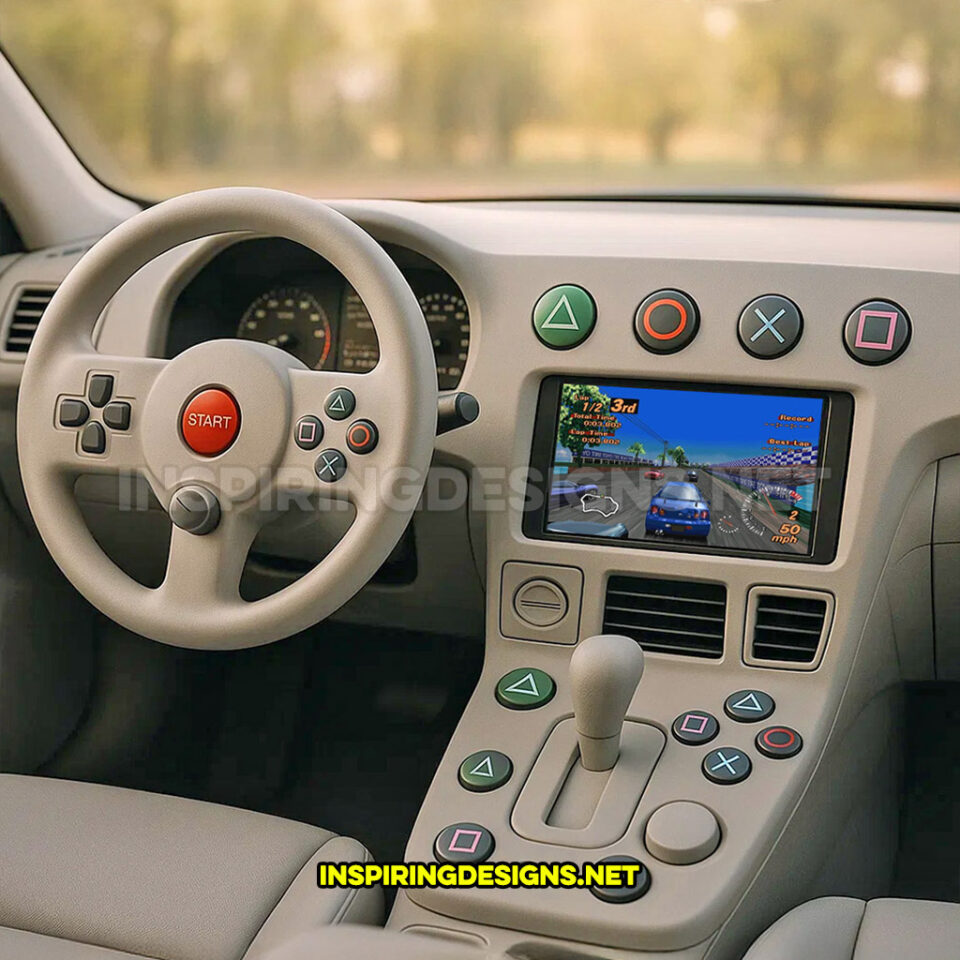 These Retro Game Console Car Interiors Make Traffic Jams Worth It