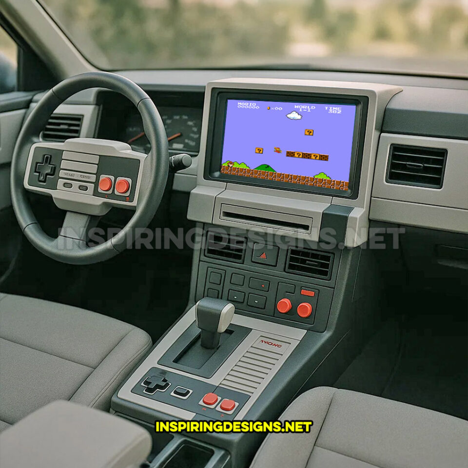 These Retro Game Console Car Interiors Make Traffic Jams Worth It