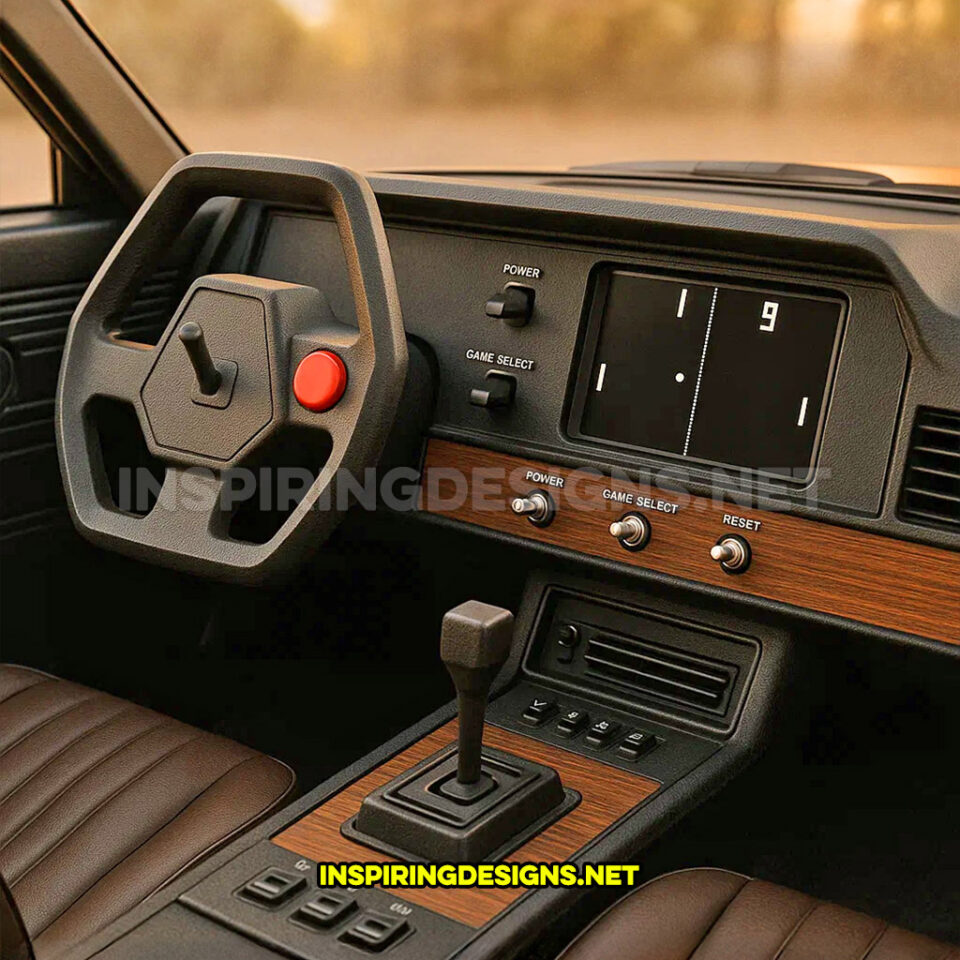 These Retro Game Console Car Interiors Make Traffic Jams Worth It