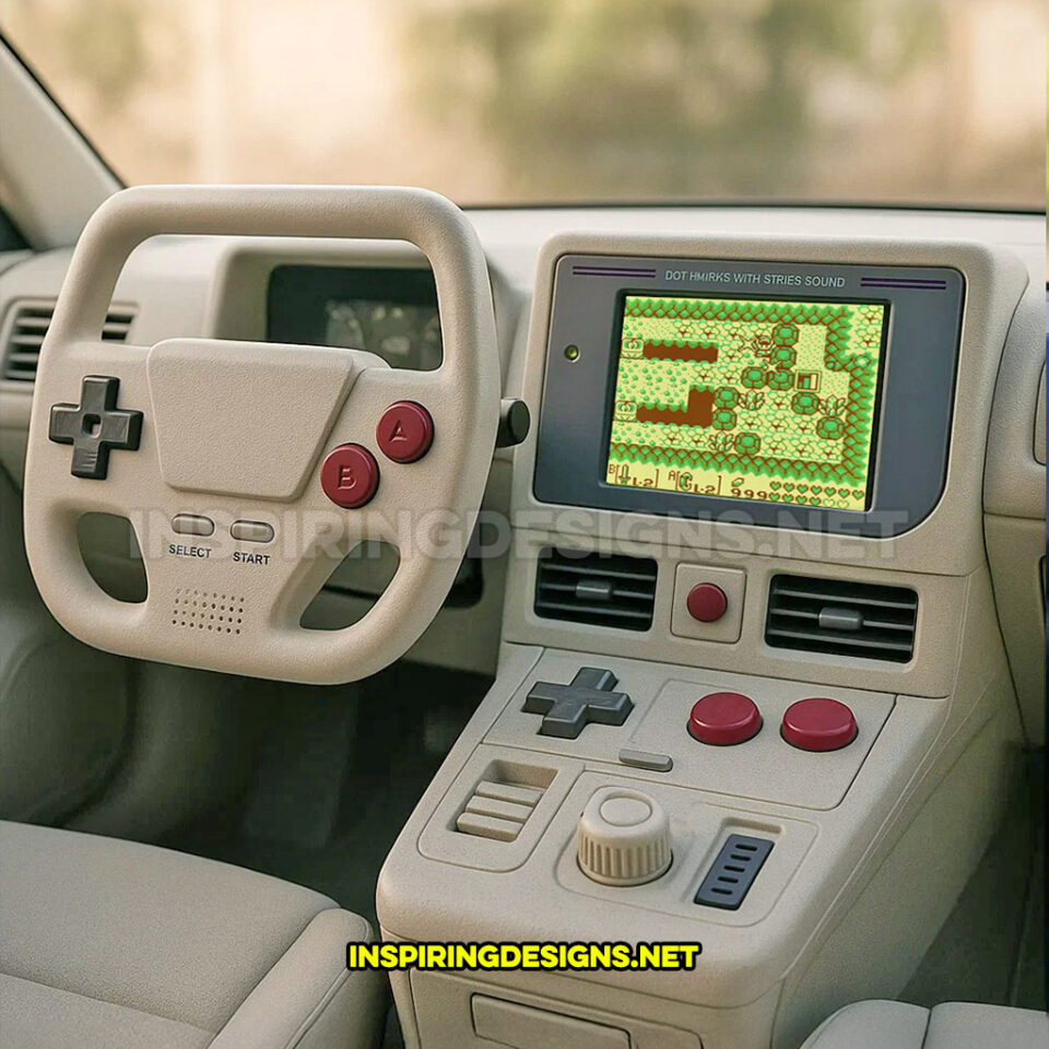 These Retro Game Console Car Interiors Make Traffic Jams Worth It