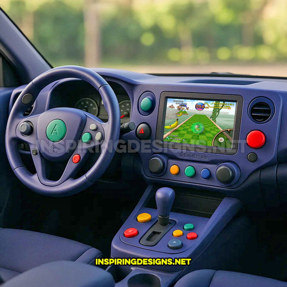 These Retro Game Console Car Interiors Make Traffic Jams Worth It