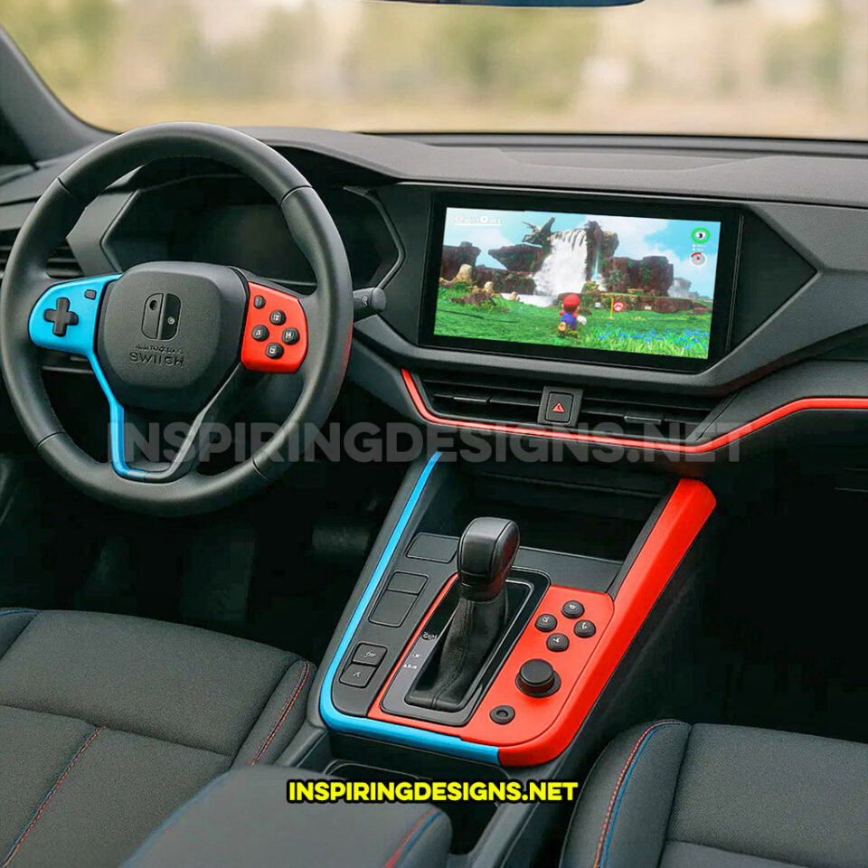 These Retro Game Console Car Interiors Make Traffic Jams Worth It
