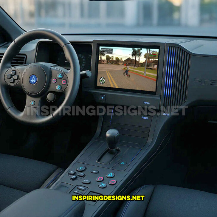 These Retro Game Console Car Interiors Make Traffic Jams Worth It