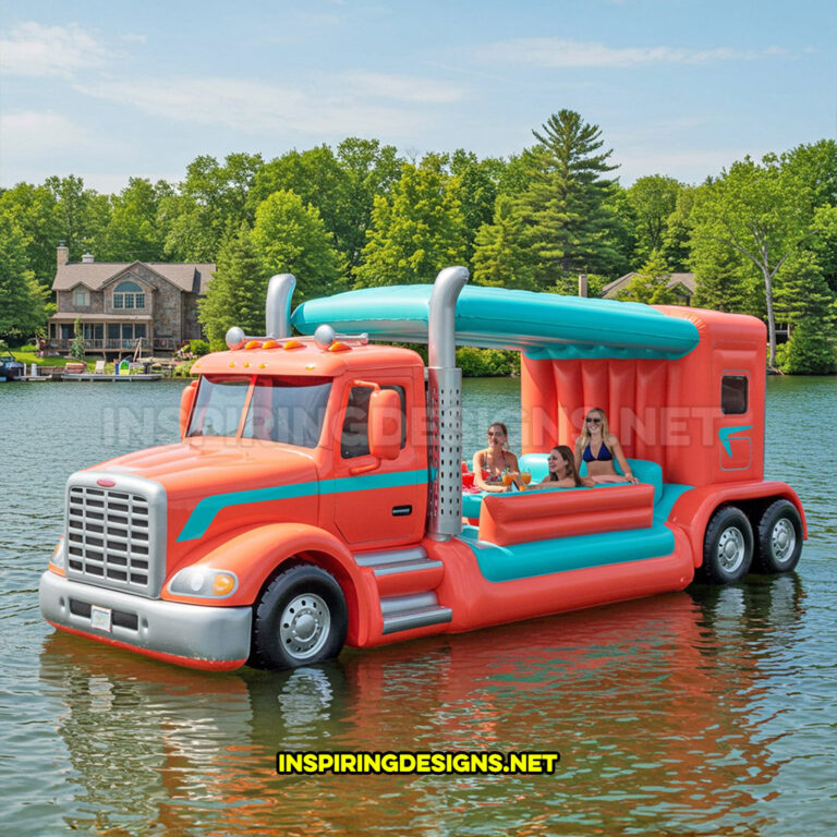 These Semi-Truck Lake Party Floats Will Haul Your Summer Into High Gear