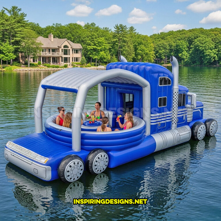 These Semi-Truck Lake Party Floats Will Haul Your Summer Into High Gear