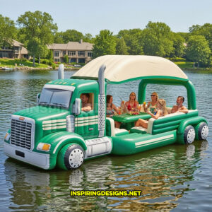 These Semi-Truck Lake Party Floats Will Haul Your Summer Into High Gear