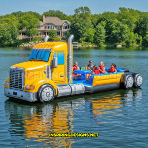These Semi-Truck Lake Party Floats Will Haul Your Summer Into High Gear