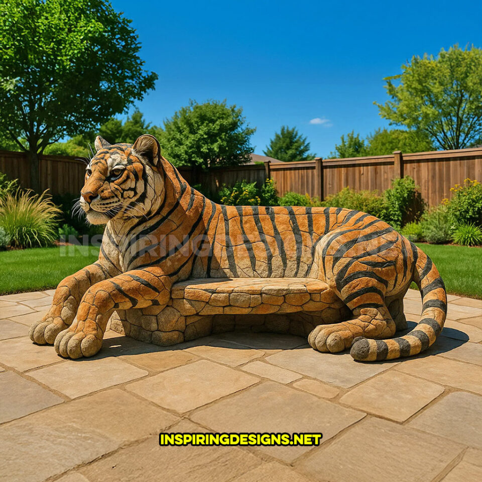 These Stone Animal Benches Are What Your Backyard’s Been Missing