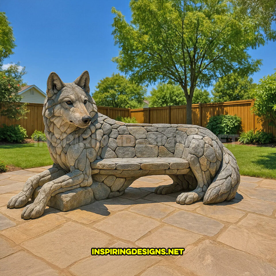 These Stone Animal Benches Are What Your Backyard’s Been Missing