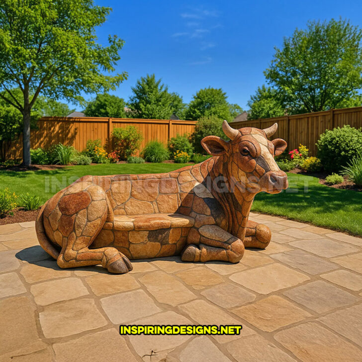 These Stone Animal Benches Are What Your Backyard’s Been Missing