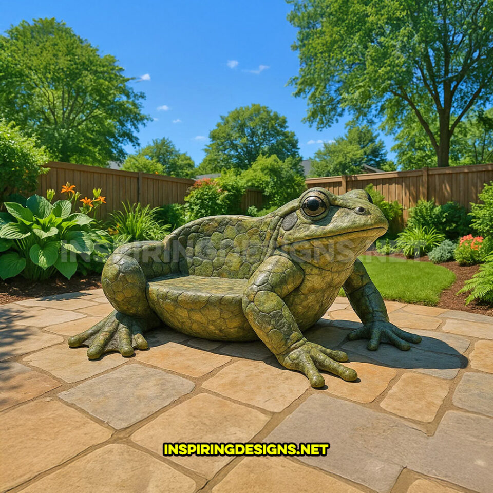 These Stone Animal Benches Are What Your Backyard’s Been Missing