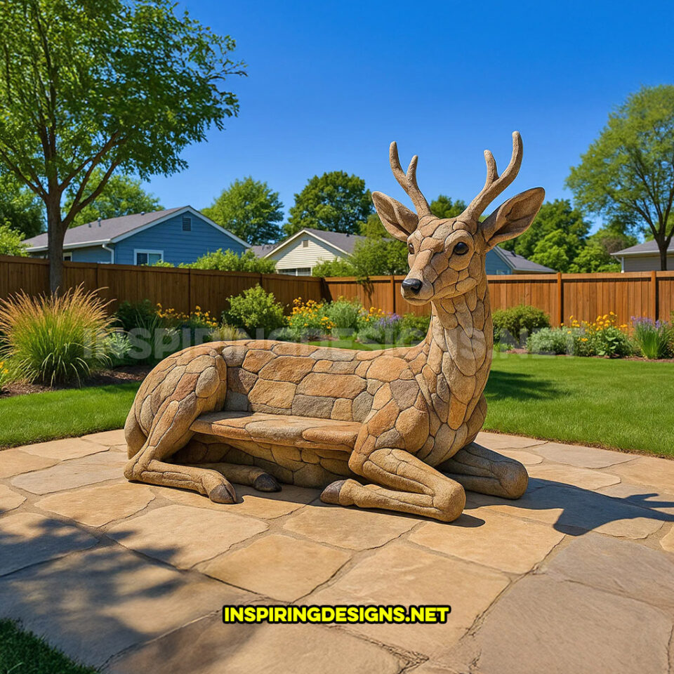 These Stone Animal Benches Are What Your Backyard’s Been Missing ...