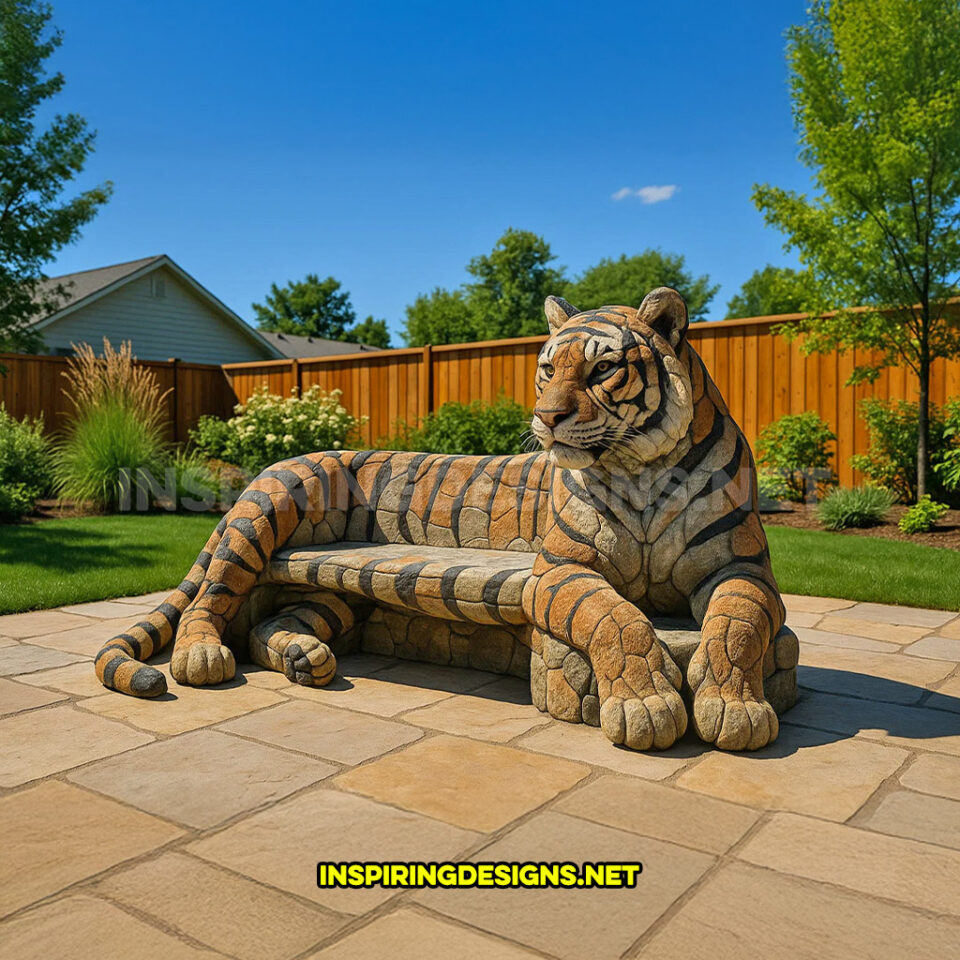These Stone Animal Benches Are What Your Backyard’s Been Missing