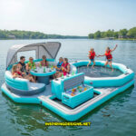 These Inflatable Party Floats Have Built-in Trampolines
