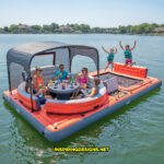 These Inflatable Party Floats Have Built-in Trampolines