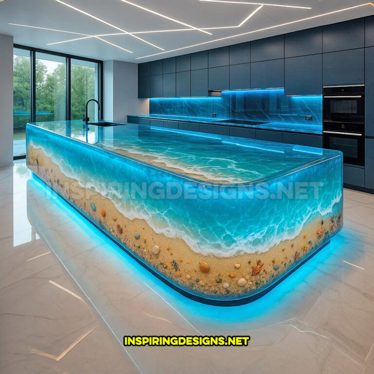 These Beach Countertops Feature Real Sand With Actual Flowing Water