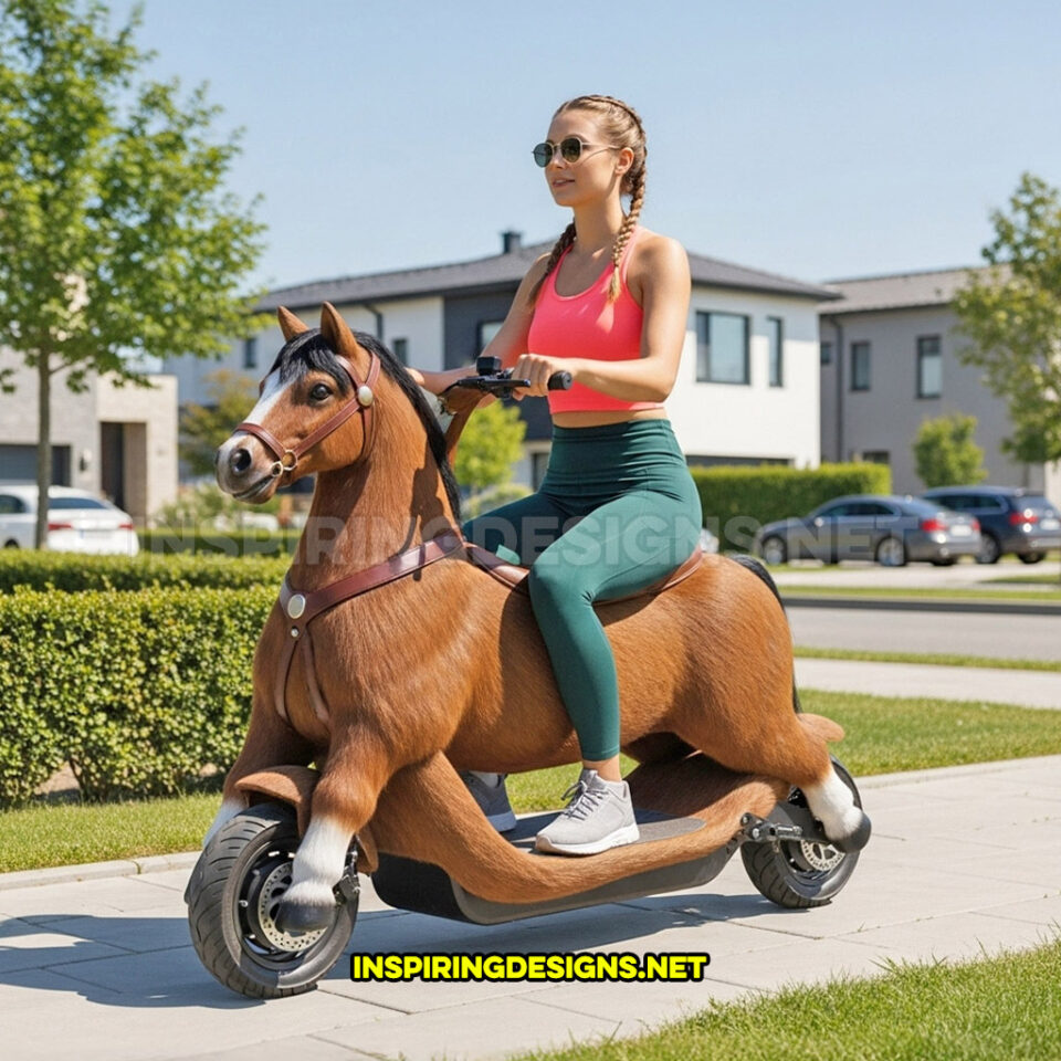 These Electric Horse Scooters Make Sidewalks Feel Like Wild West Trails