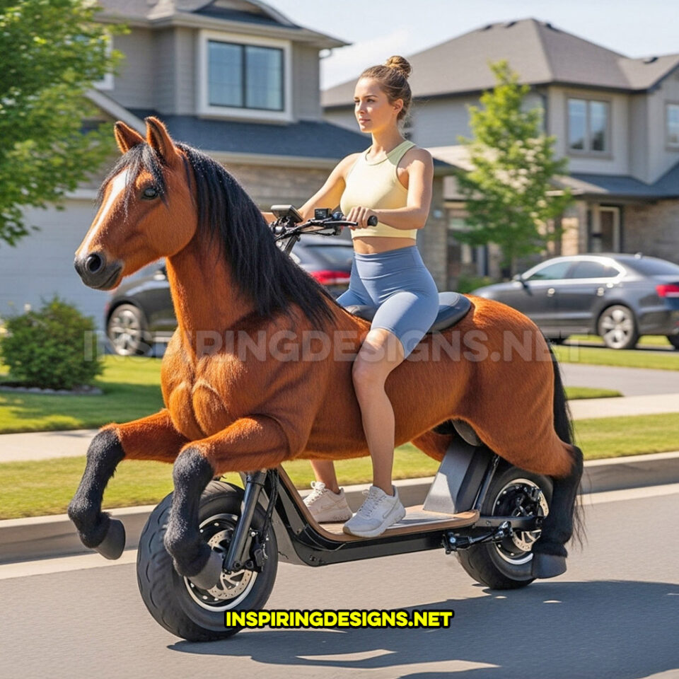 These Electric Horse Scooters Make Sidewalks Feel Like Wild West Trails