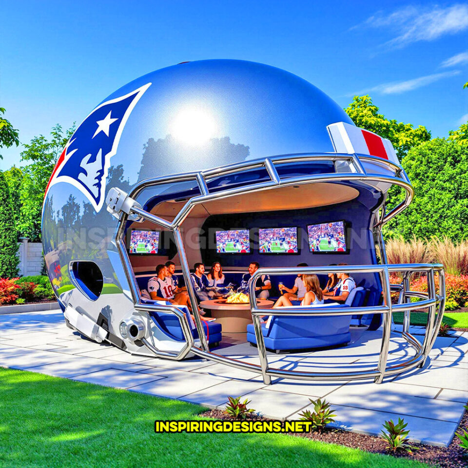 These Football Helmet Gazebos Are Big, Bold, and Built for Sundays