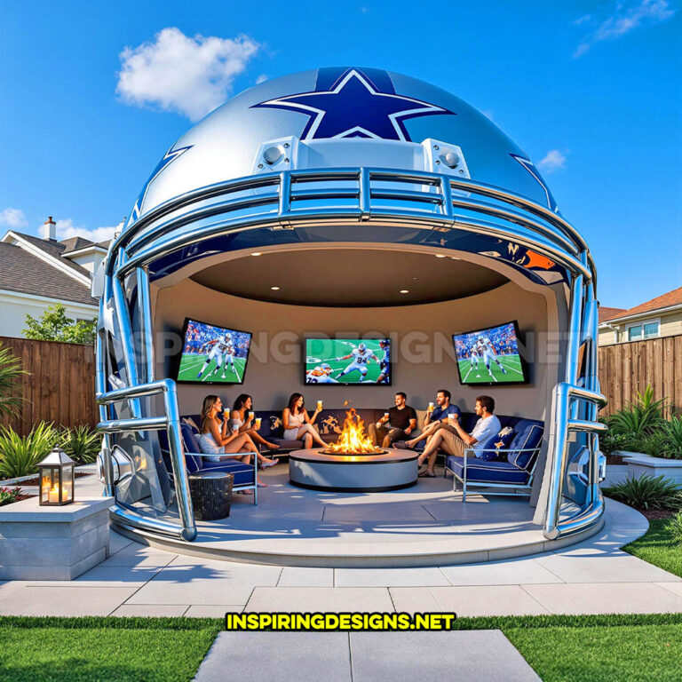 These Football Helmet Gazebos Are Big, Bold, and Built for Sundays