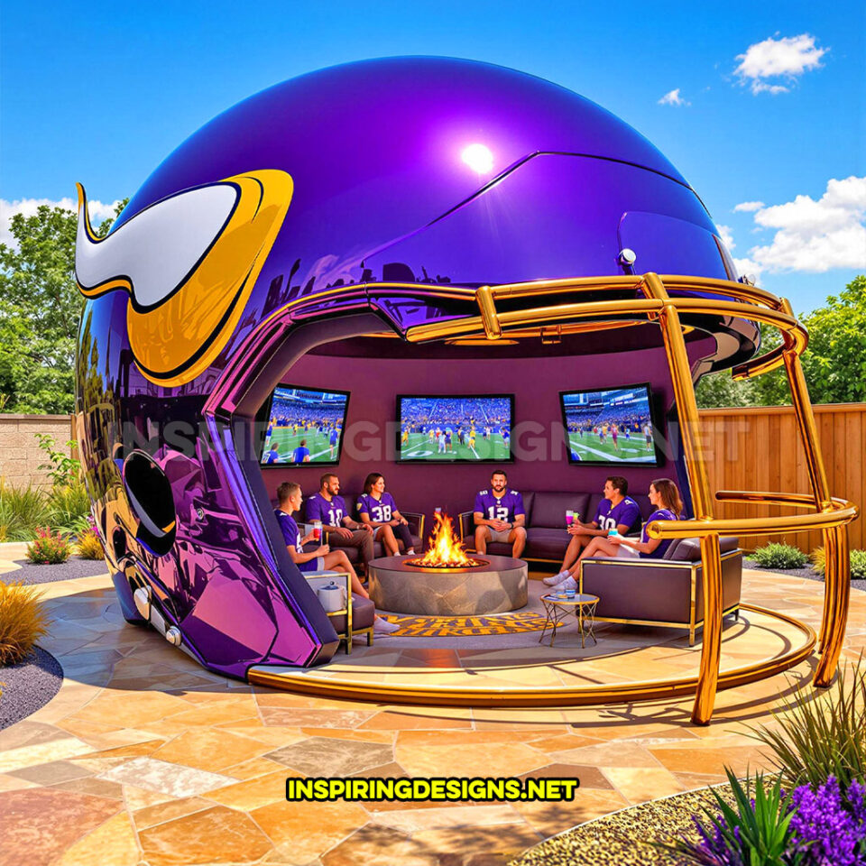 These Football Helmet Gazebos Are Big, Bold, and Built for Sundays