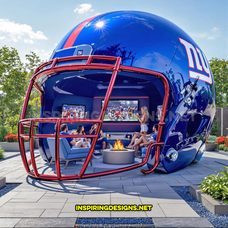 These Football Helmet Gazebos Are Big, Bold, and Built for Sundays