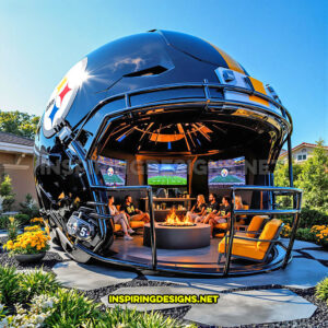 These Football Helmet Gazebos Are Big, Bold, and Built for Sundays