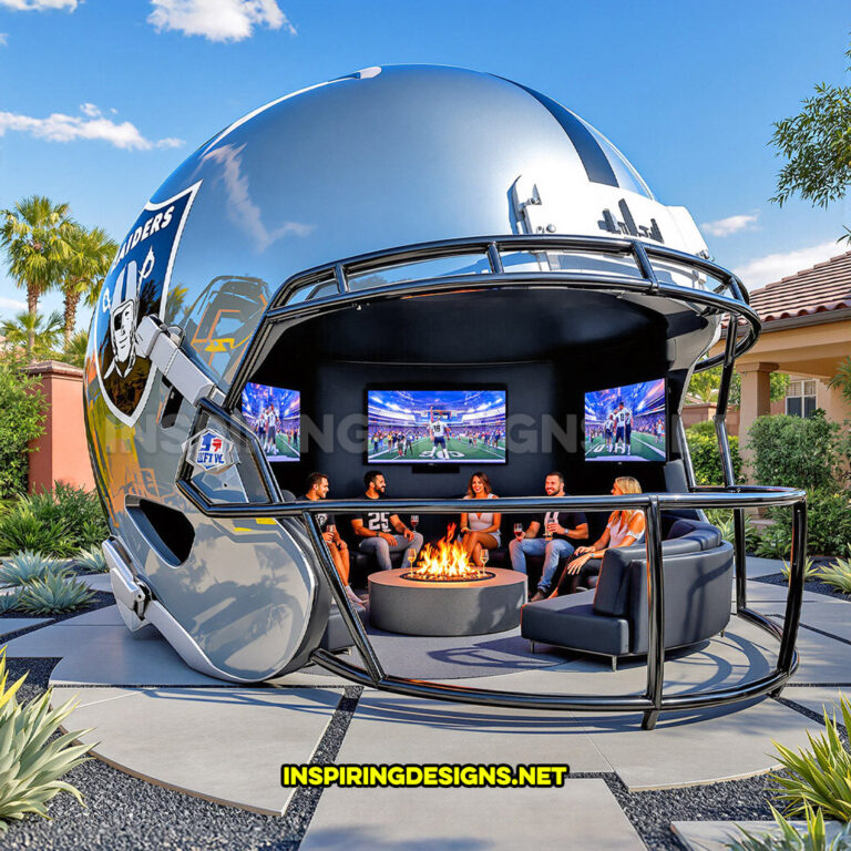 These Football Helmet Gazebos Are Big, Bold, and Built for Sundays