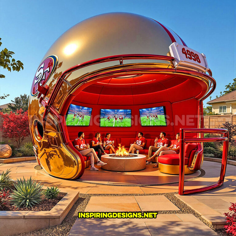 These Football Helmet Gazebos Are Big, Bold, and Built for Sundays