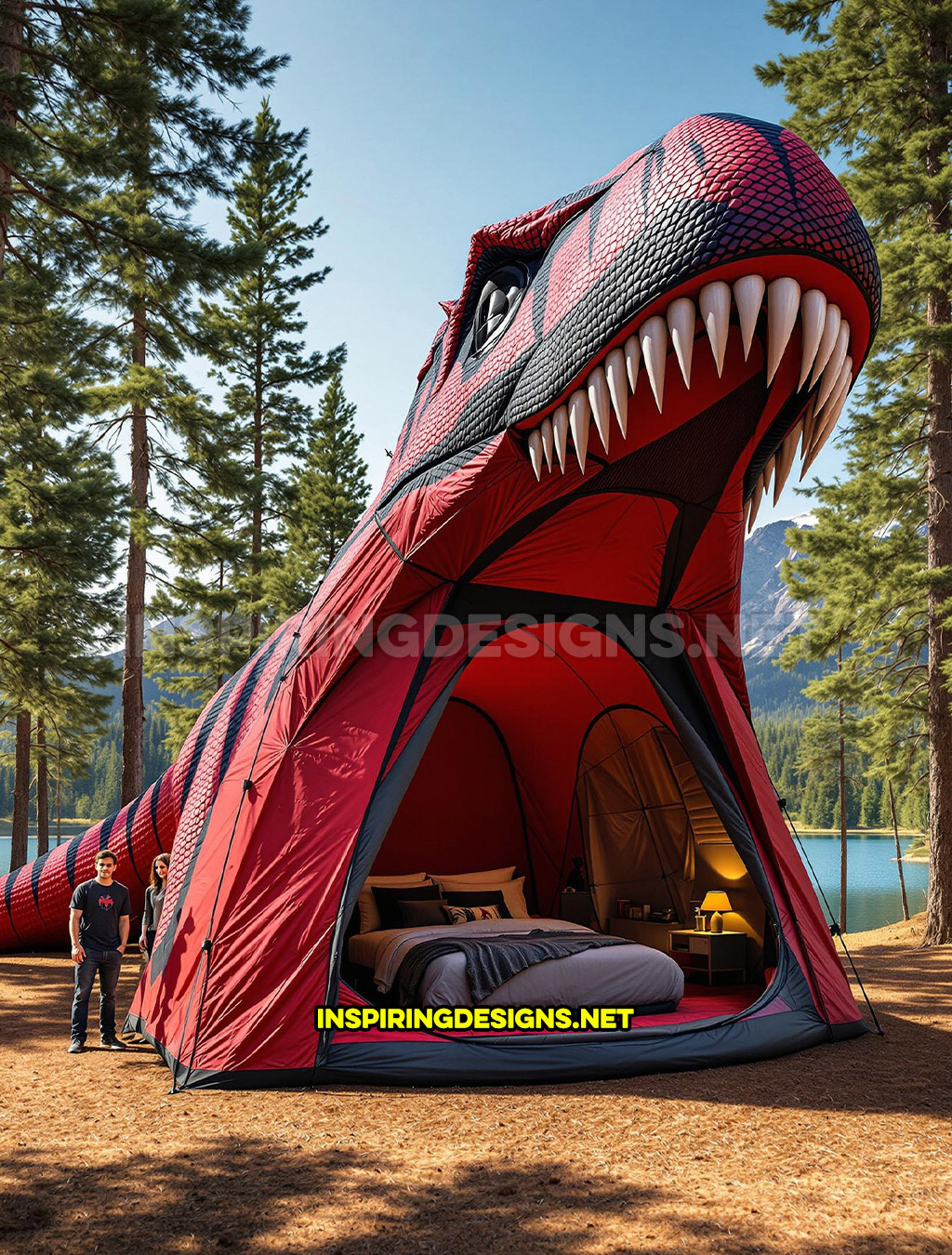 These Giant Dinosaur Camping Tents Will Make You the Apex Camper