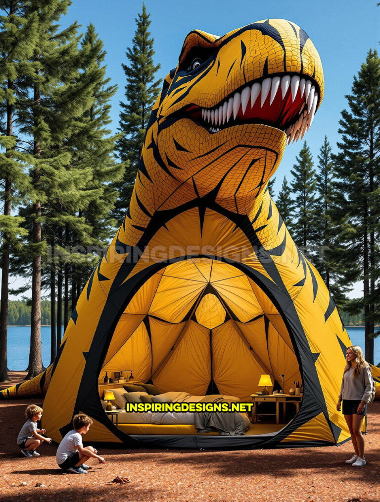 These Giant Dinosaur Camping Tents Will Make You the Apex Camper