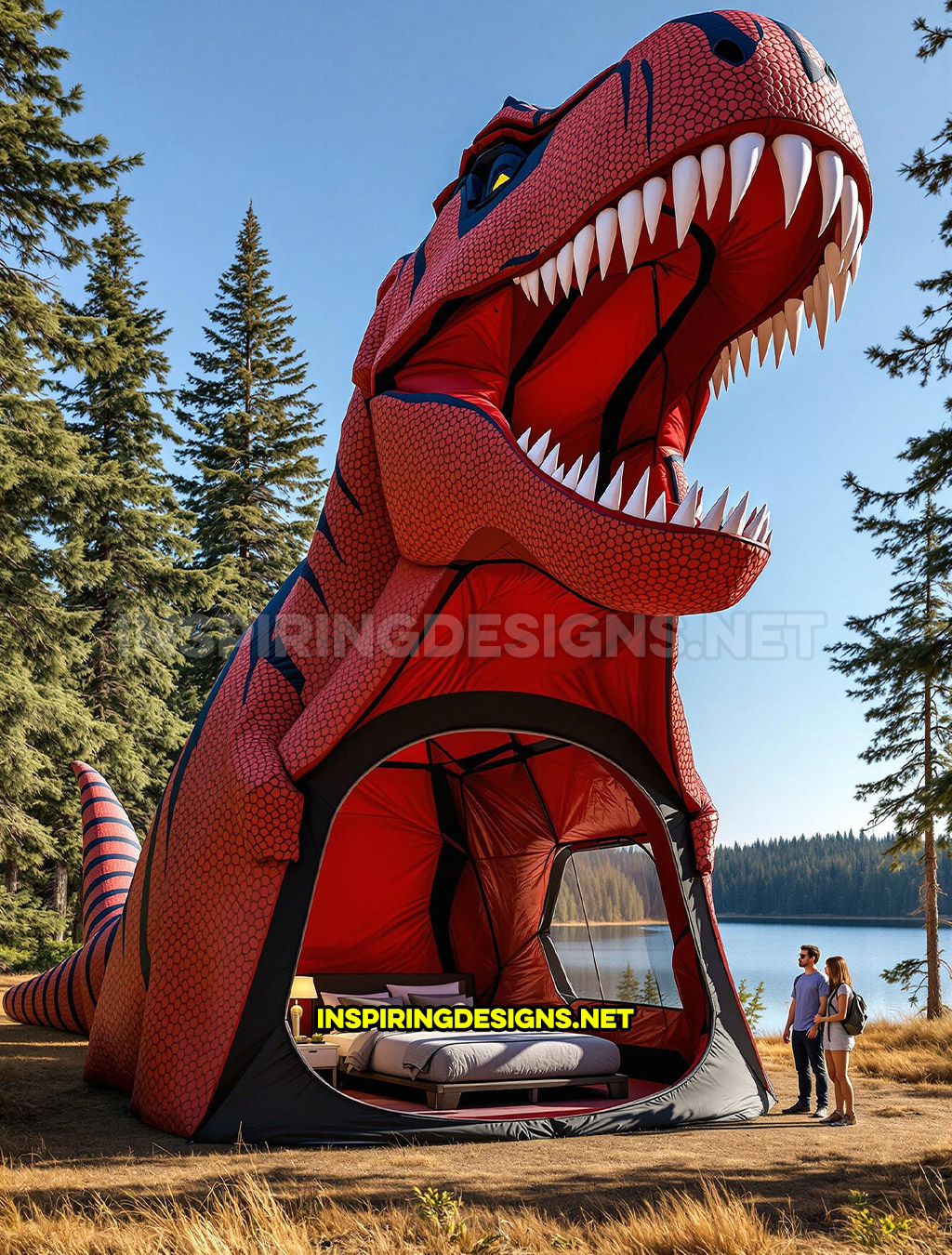 These Giant Dinosaur Camping Tents Will Make You the Apex Camper