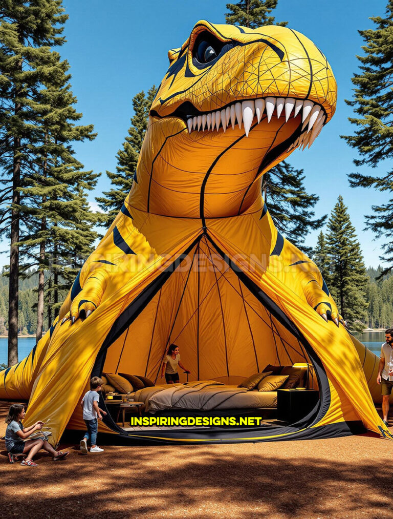 These Giant Dinosaur Camping Tents Will Make You the Apex Camper