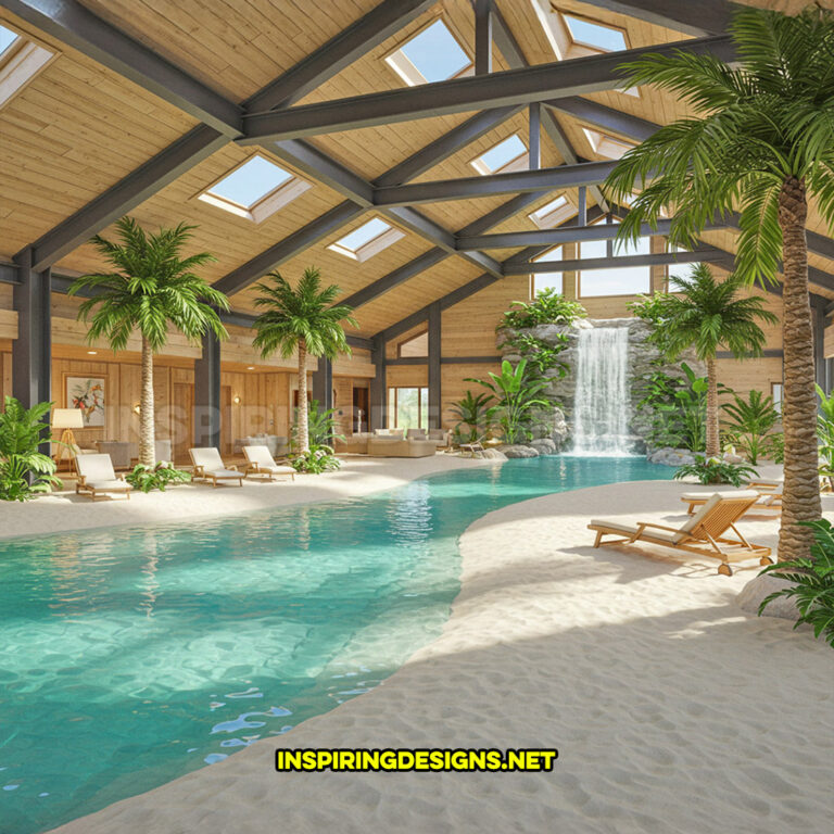 These Indoor Beach Pools Turn Your Home Into a Tropical Getaway