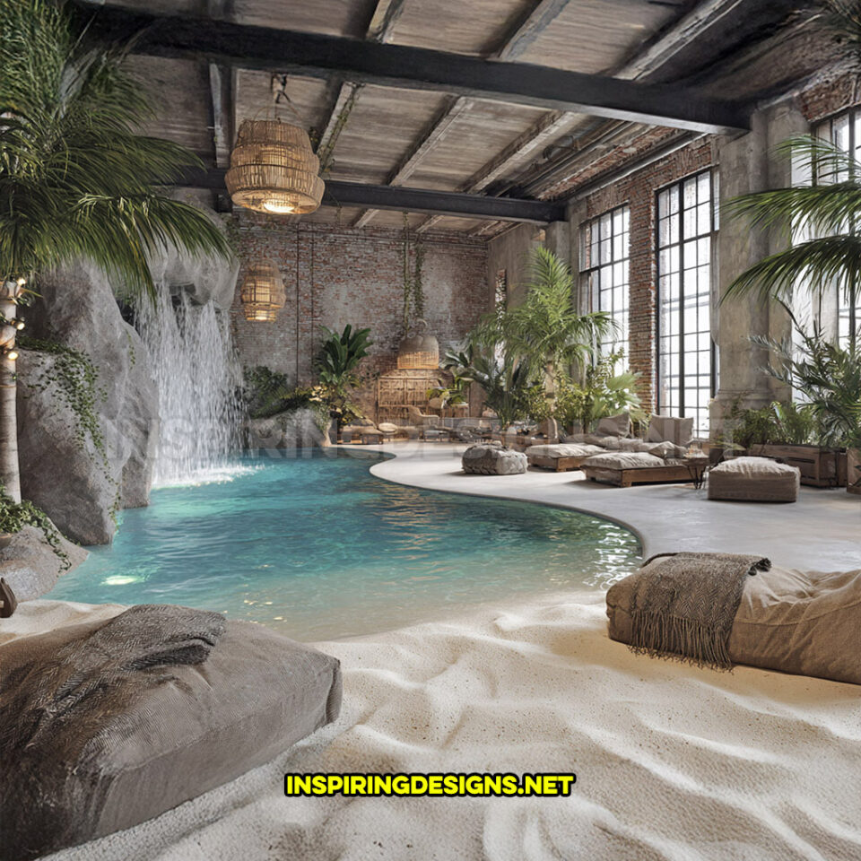 These Indoor Beach Pools Turn Your Home Into a Tropical Getaway