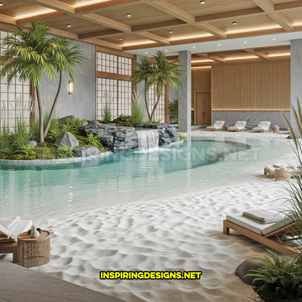 These Indoor Beach Pools Turn Your Home Into a Tropical Getaway