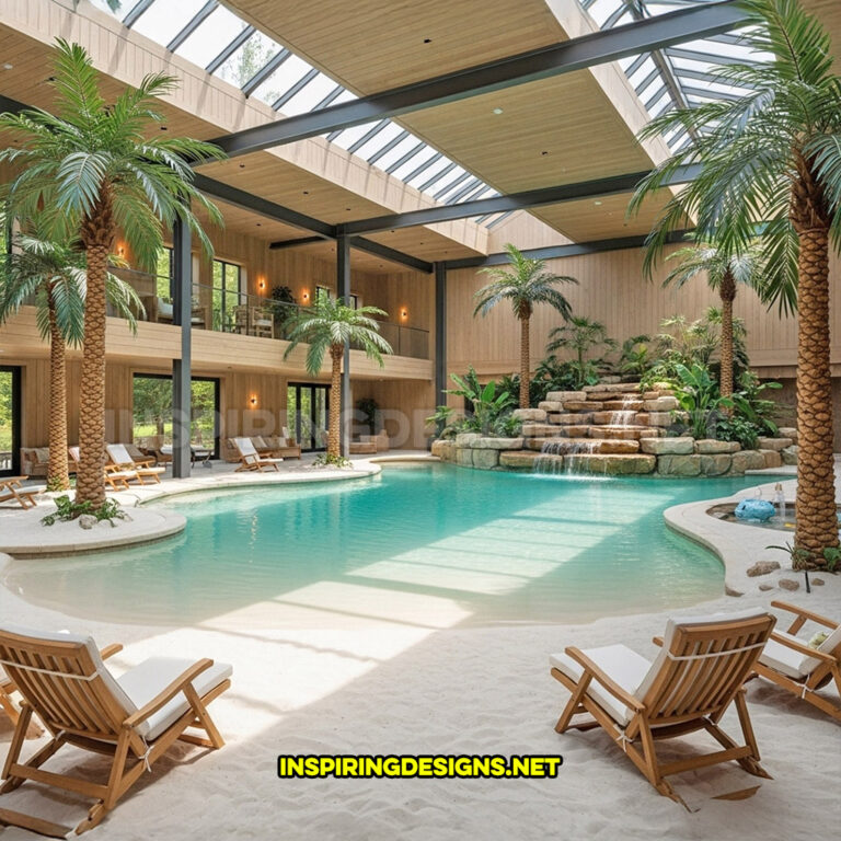 These Indoor Beach Pools Turn Your Home Into a Tropical Getaway