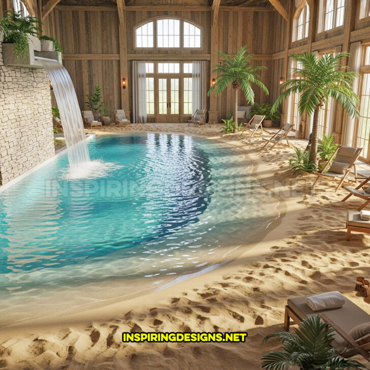 These Indoor Beach Pools Turn Your Home Into a Tropical Getaway