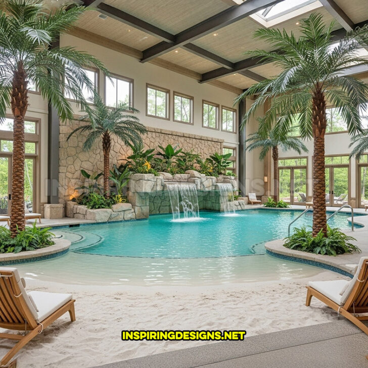These Indoor Beach Pools Turn Your Home Into a Tropical Getaway