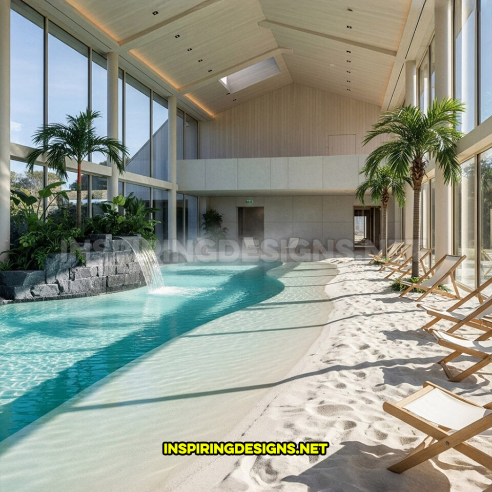 These Indoor Beach Pools Turn Your Home Into a Tropical Getaway
